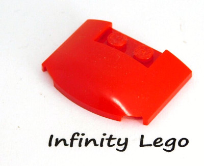 6 LEGO Red Wedge 3 x 4 with Recess, Flowers Bouquet 10280 93604 - 6 ...