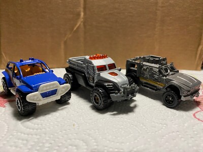 Lot of 3 Matchbox 4x4 Truck Buggy Road Raider Police truck Outdoor ...