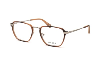 Guess GU50041 053 Brown Tortoise Plastic Eyeglasses Optical Frame 52-21 ...