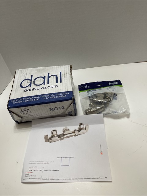 Dahl Mini-Ball Dual Shut-Off Valve E33-5000 for sale online | eBay