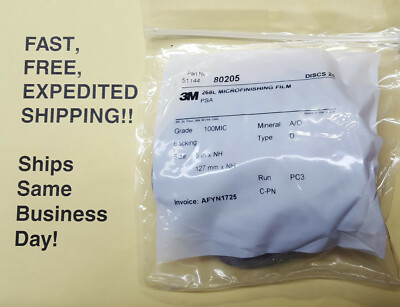 3M 51144-80205; PKG 25; FREE SAME DAY EXPEDITED SHIPPING! Get Them Fast ...