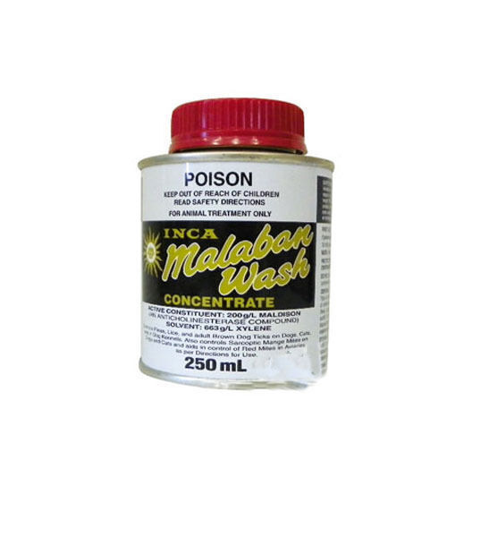 Malaban Wash Flea Lice Tick Sarcoptic Mange Mite Treatment Horse Dog ...