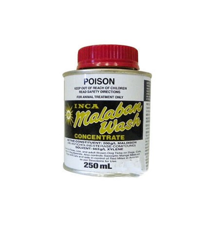 Malaban Wash Flea Lice Tick Sarcoptic Mange Mite Treatment Horse Dog ...