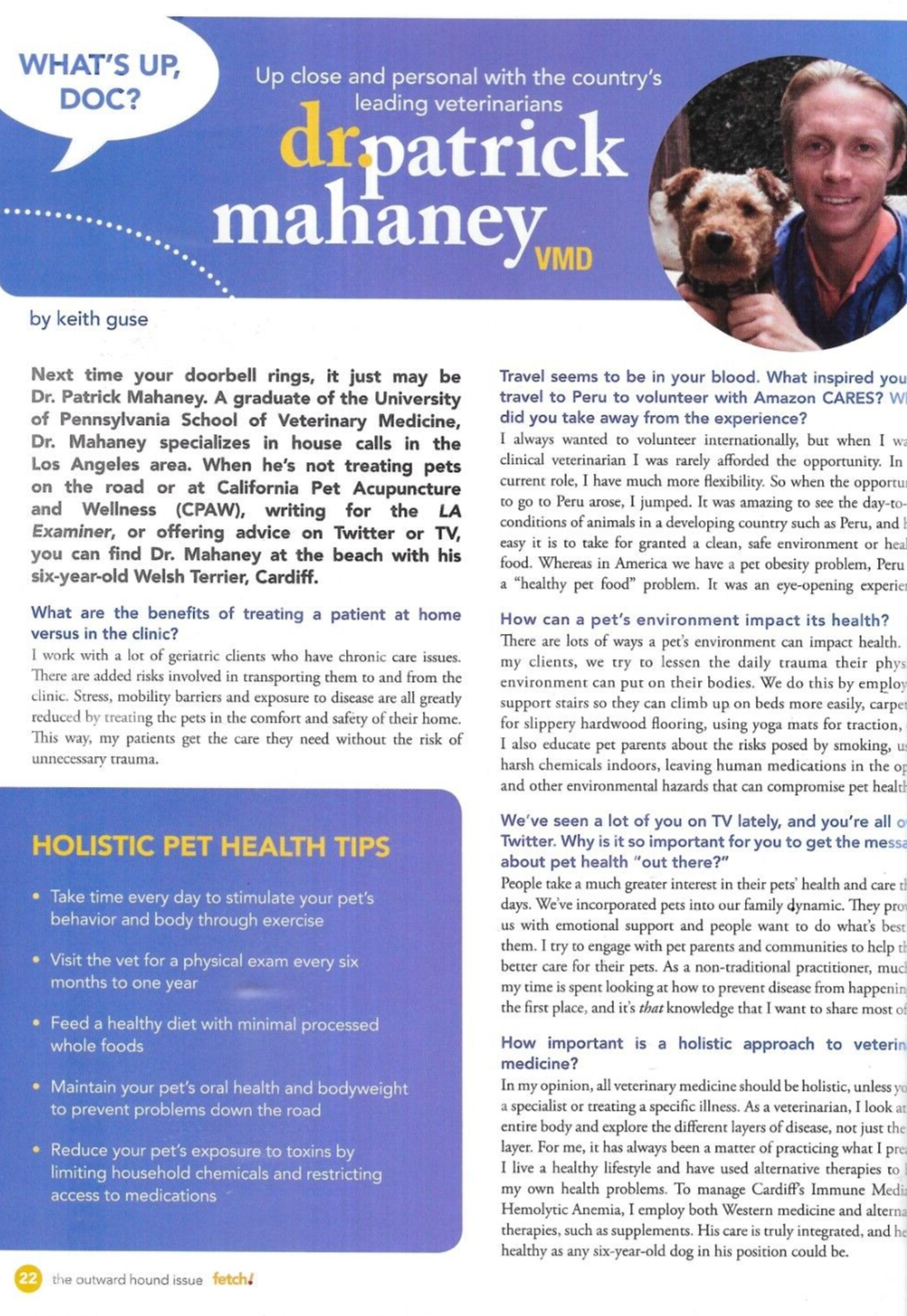 Fetch Magazine Outward Hound Issue Weather Noise and Phobias Outdoors ...