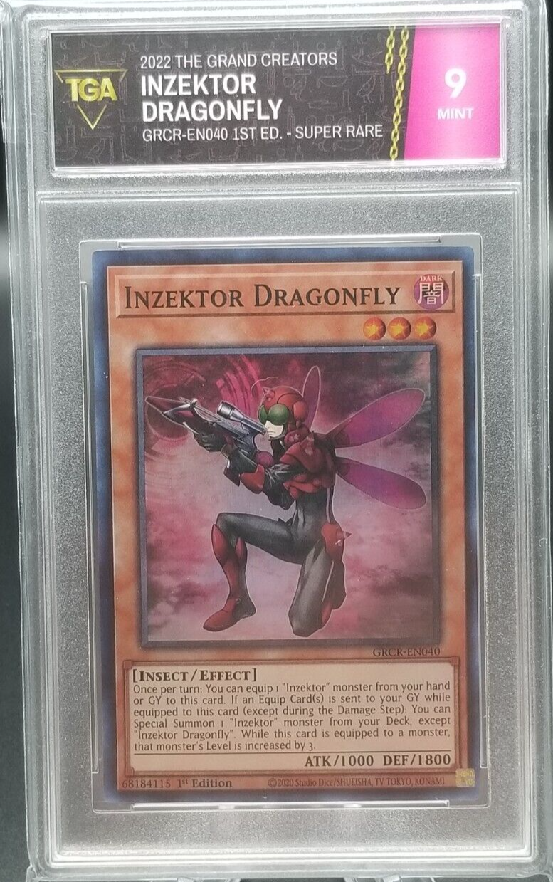 Inzektor Dragonfly GRCR-EN040 YuGiOh The Grand Creators, SUPER RARE ...