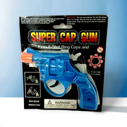 Super Cap Toy Revolver Gun 8 Shot Ring Cap Pistol Kids Handgun Toy ...