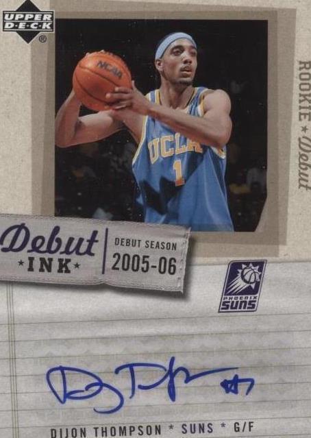 2005-06 Upper Deck Rookie Debut - Debut Ink Dijon Thompson #DI-DT (AU, RC) for sale online | eBay