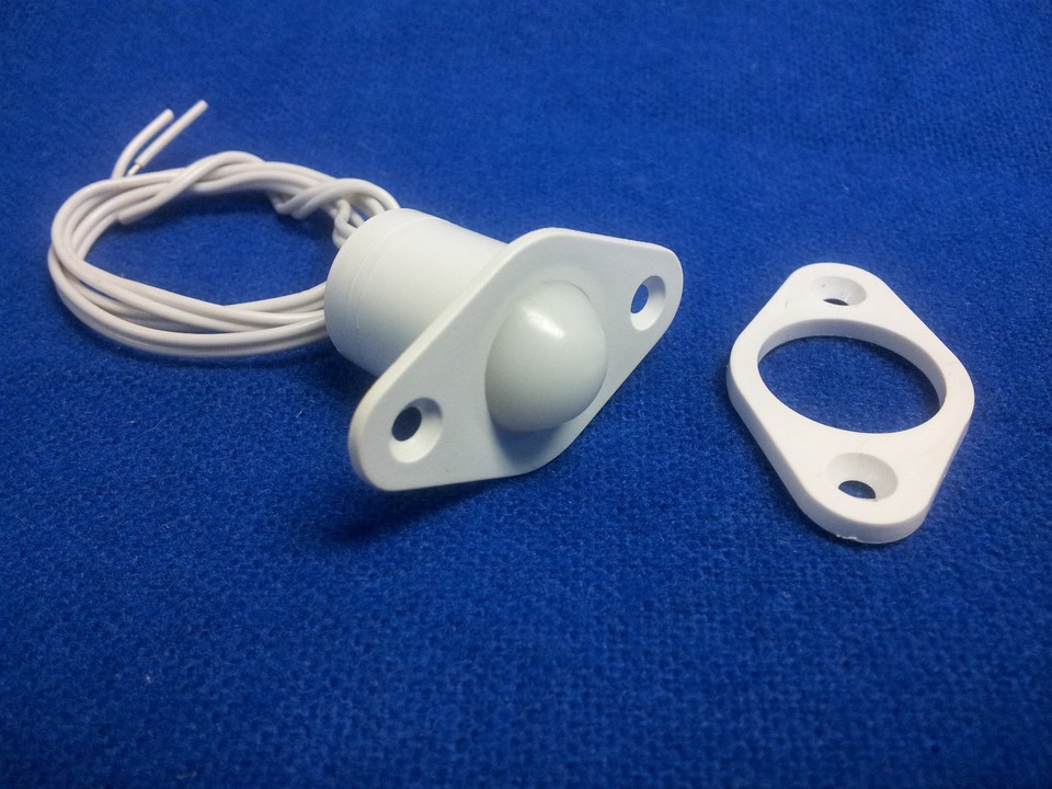 5 Recessed Plunger Ball Alarm SYSTEM Switch Reed Sensor Contacts Door ...