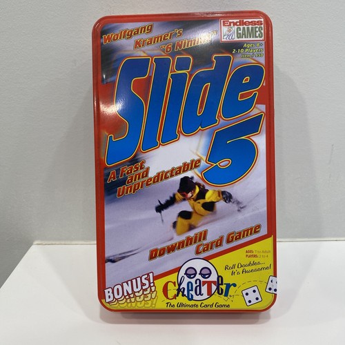 Slide 5 Card Game W/ Bonus Cheater Game, Tin, Wolfgang Kramers 6 Nimmt ...