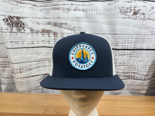 CHIPPERBEC POTATOES SnapBack Trucker Hat Blue White Mesh Back | eBay