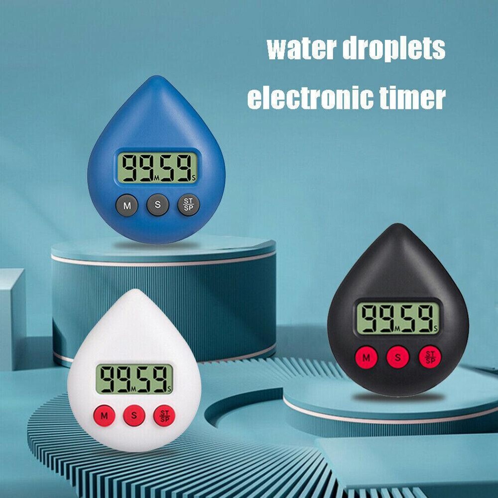 DIGITAL KITCHEN TIMER Waterproof Three Color Energy Saver Digital Timer ...