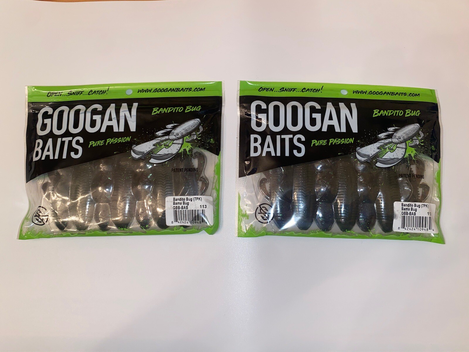 Lot Of 2 Packs Googan Baits Bandito Bug Bama Bug Bass Flipping Craw ...