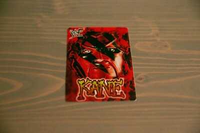 * mint wwf vintage kane vending machine die-cut prism sticker 2000 wwe ...