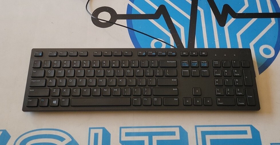 Lot of 9 New Dell KB216-BK-US Wired USB Black Slim US QWERTY Quite Key ...