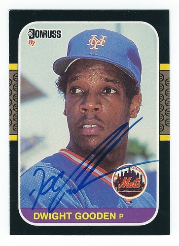 Signed DWIGHT "DOC" GOODEN 1987 DONRUSS Card # 199 - COA | eBay