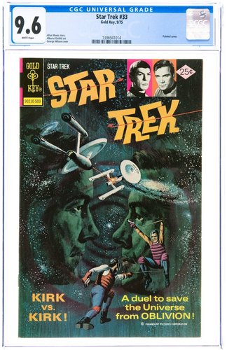 🔥 STAR TREK #33 GOLD KEY Comics 1975 CGC 9.6 NM+ CAPTAIN KIRK SPOCK ...