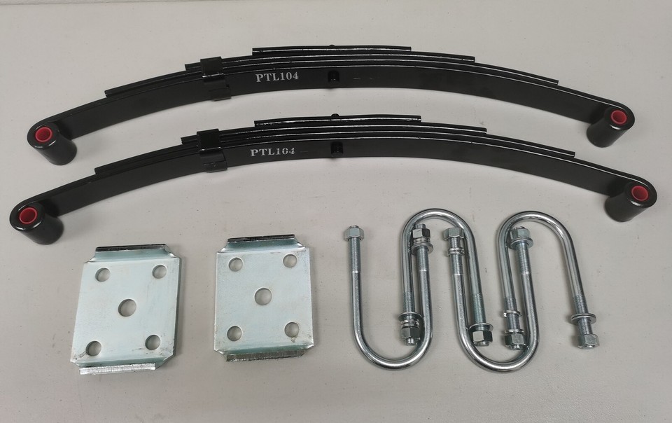 Trailer 4 Leaf Double Eye Spring Suspension Kit for 2 3/8" Tube 3500 lb ...