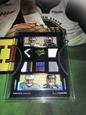 Panini Black And Gold Ezekiel Elliot Derrick Henry Drake Quad Relic RC ...
