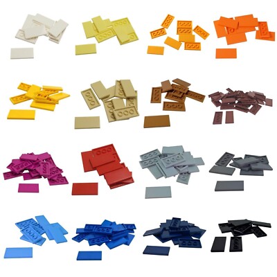 LEGO Parts 87079 Tile 2x4 Multiple Color Bricks with Stickers Choose ...