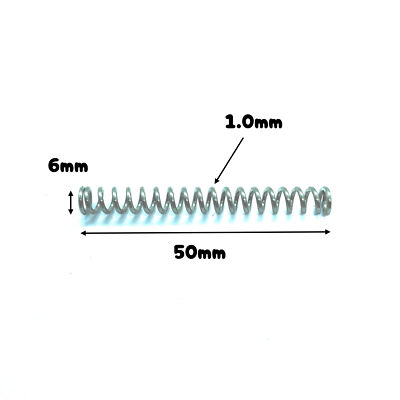 2pcs Compression Spring 304 Stainless Steel 1.0mm x 6mm x 50mm | eBay