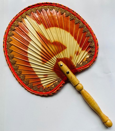 Buddhist Hand Fan Ceylon Monk Gift Watapatha Palmyrah Fan Offering, Sri ...