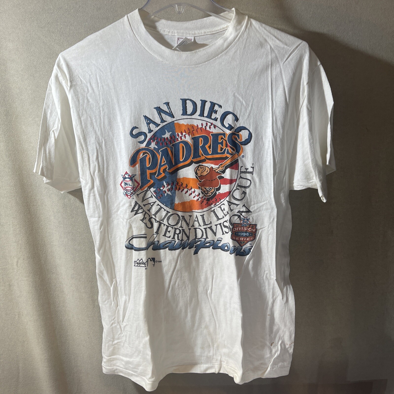 VTG 90s SD Padres MLB Official 1996 NL Championship W… - Gem