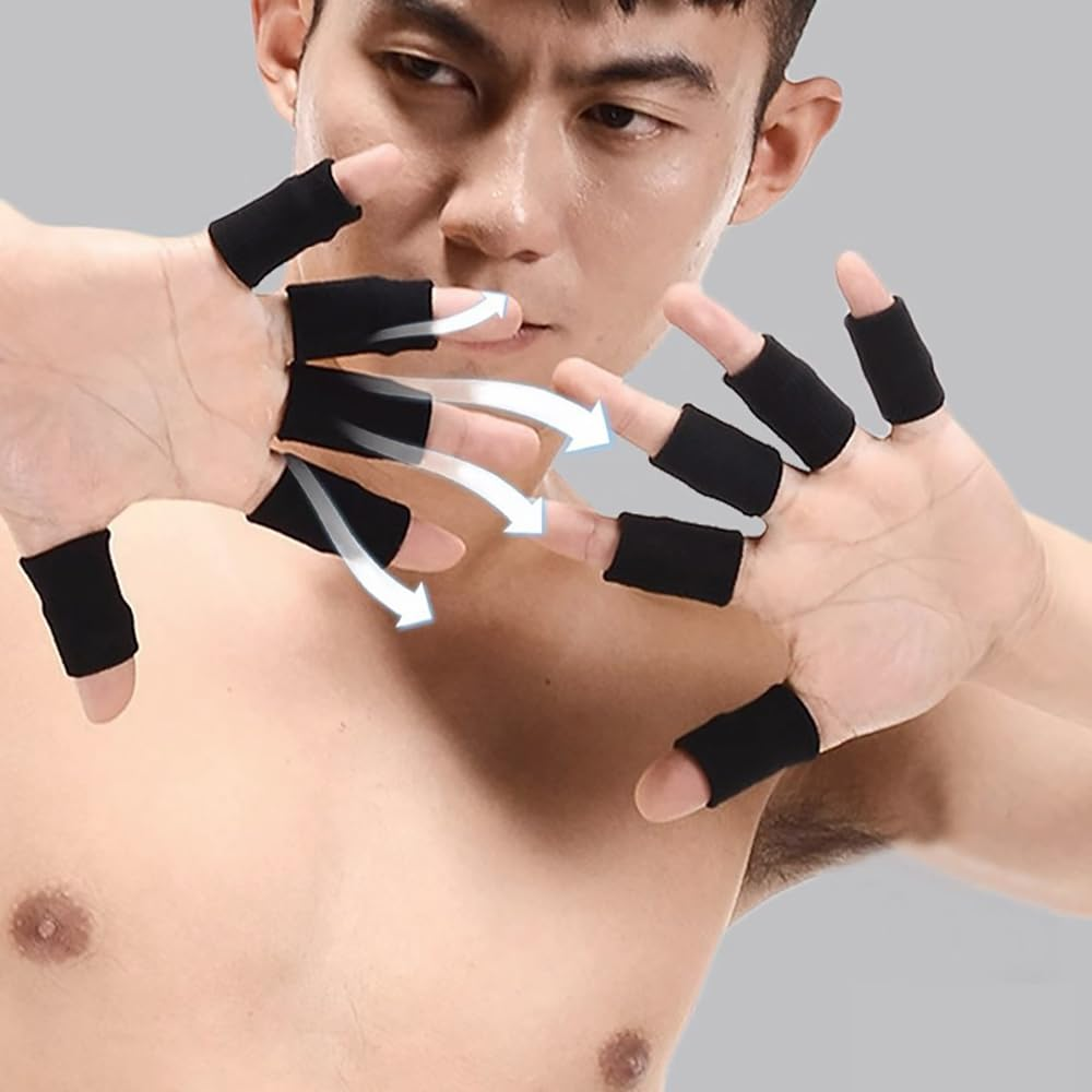 11-Piece Finger Splints & Sleeves Kit - Graduated Oval Trigger Finger ...