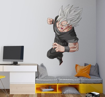 Black Goku Dragon Ball Z Wall Decal Wall Sticker Kids Room Wall Art ...
