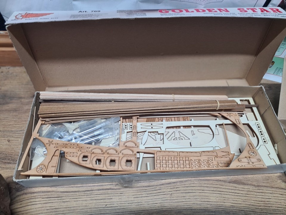 Mantua Golden Star English Brig Wood Ship Kit Scale 1:150, May be ...