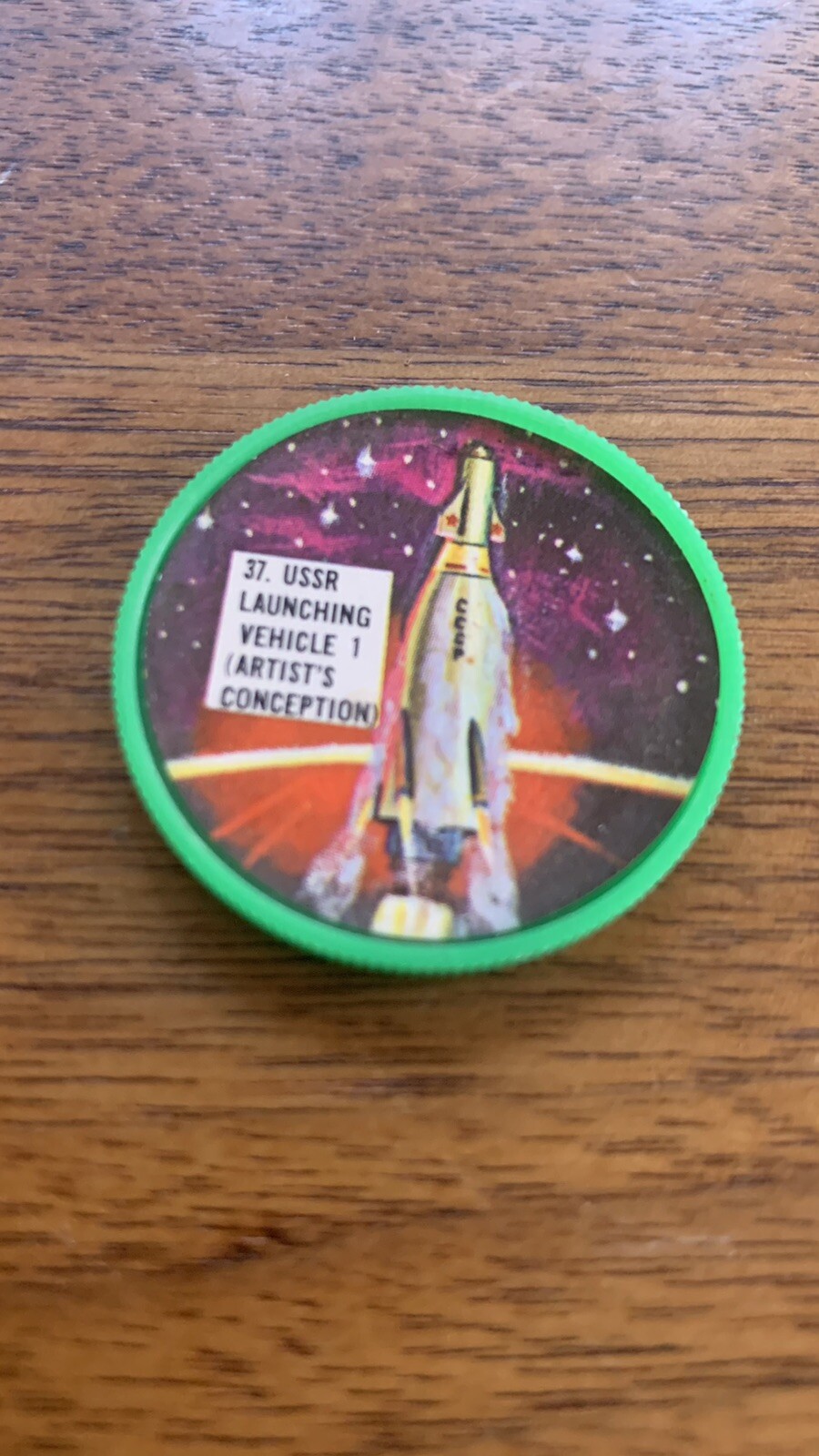 1964 Krun-Chee Space Magic Coin #37 USSR Launching Vehicle 1 Artists ...