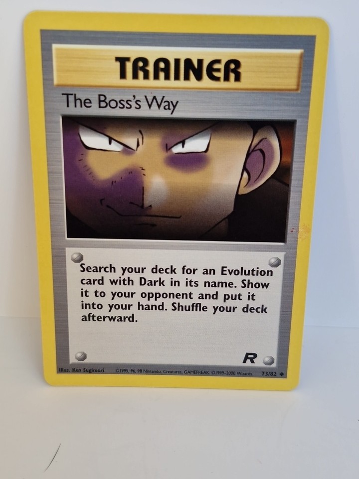 The Boss’s Way 73/82 - Pokemon Card Team Rocket - MP - 1999 | eBay ...