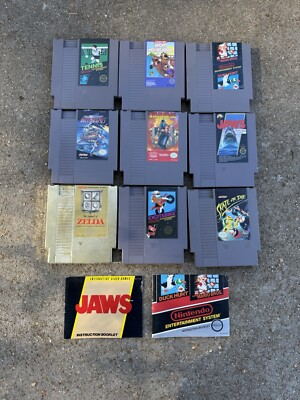 Lot of 9 NES Nintendo Games - Tested Working + 2 Booklets | eBay