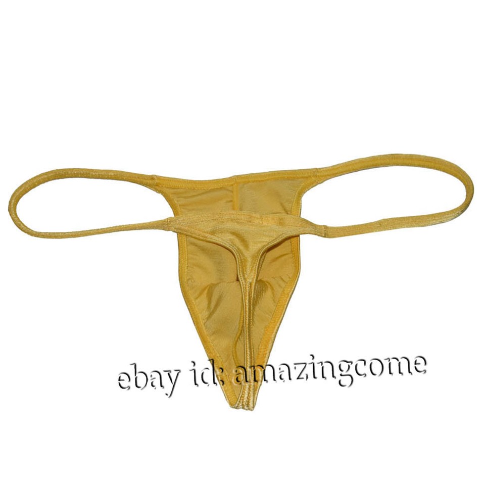 Men G-string Jockstrap Underwear Drawing Shiny Bikini String Thong ...