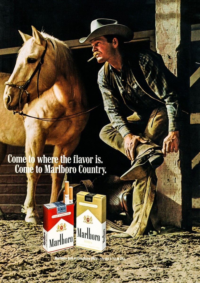 Original Marlboro Cowboy Commercial Marlboro Ad With Cowboy Hi Res