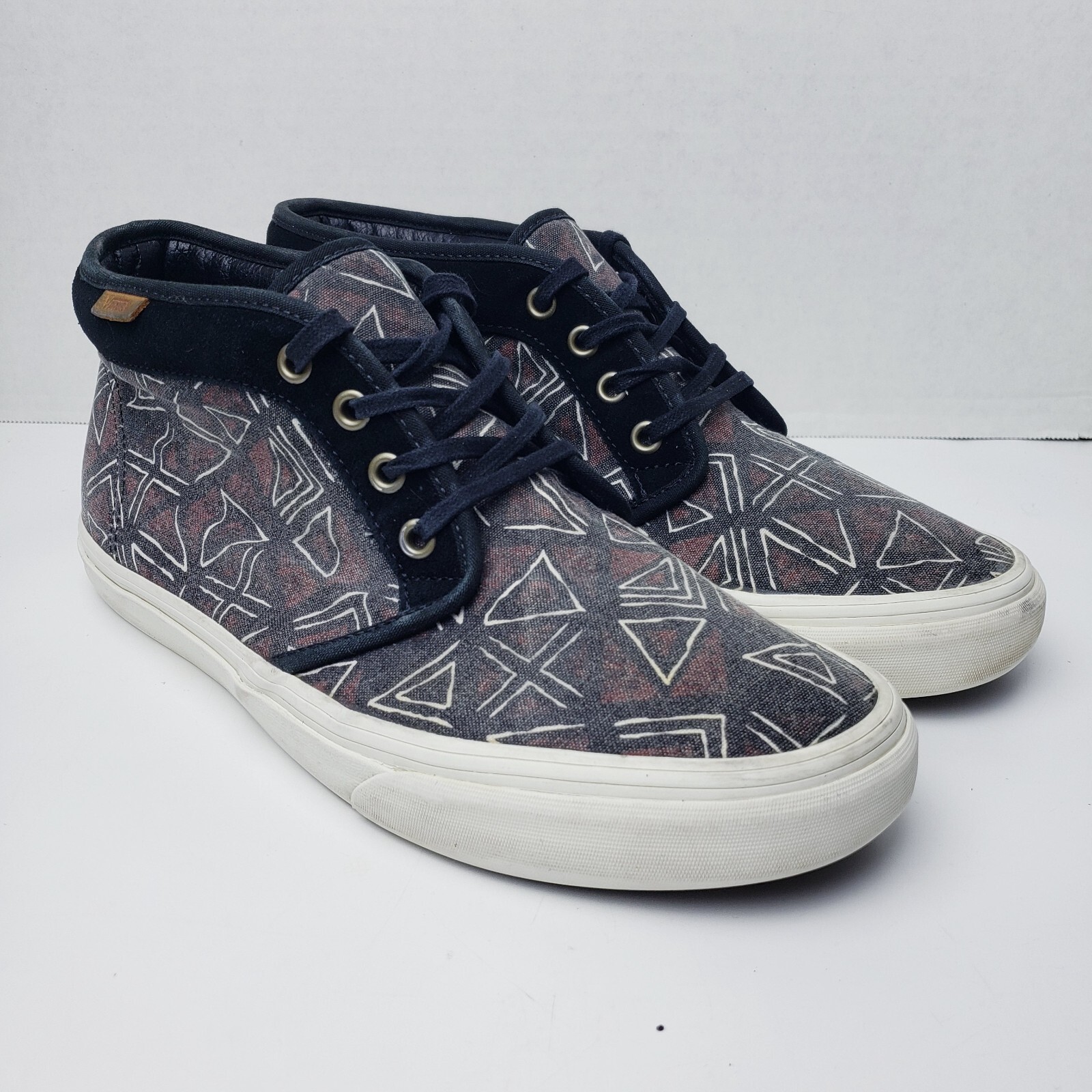 Vans California Geo Tribe Black and Red Chukka Boots … - Gem