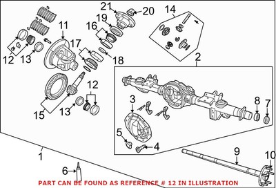 Genuine OEM Mopar Rear Differential Carrier Bearing For Ram 1500 1500 ...