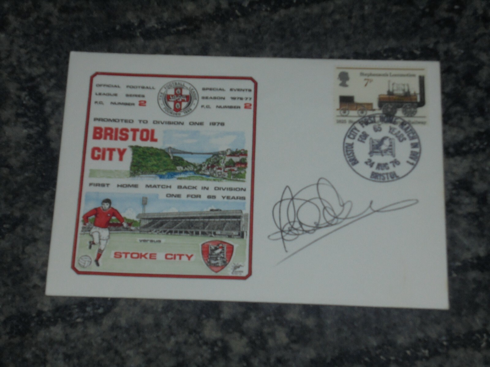 PAUL CHEESLEY - BRISTOL CITY V STOKE CITY 1976 - FDC SIGNED - | eBay UK