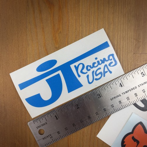 JT Racing Decal - Blue Vintage Motocross Sticker | eBay