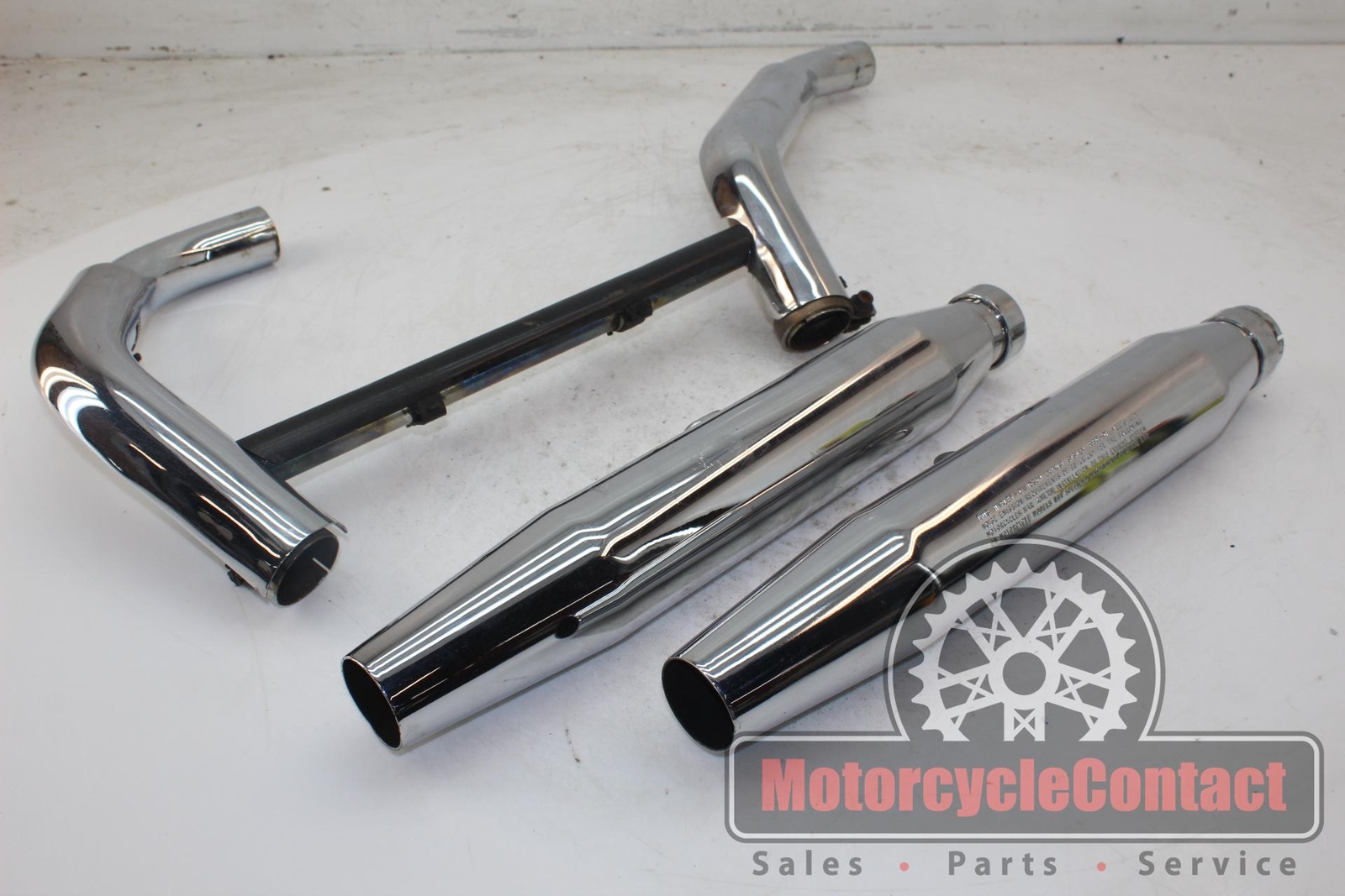 96-97 SPORTSTER 883/1200 OEM EXHAUST SYSTEM HEADER PIPES MUFFLER MID Y ...