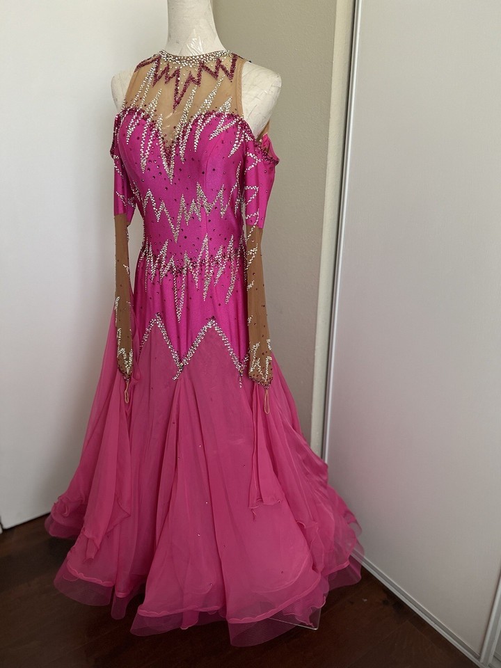 Fusia ballroom dance competition dress size M | eBay