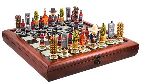 Jack Daniels Lynchburg Chess Set - Game Room - Old No. 7 - Tennessee ...