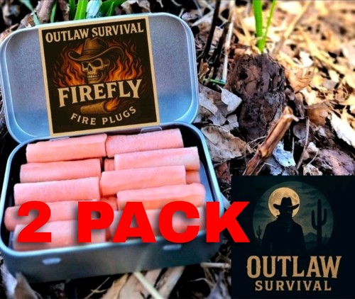 🔥 2 PACK Of 28 Fire Starter Plugs Survival Kit Waterproof Tinder ...