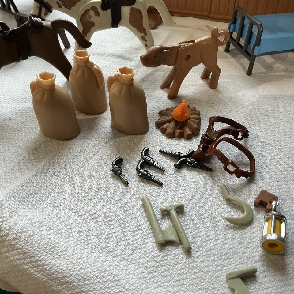 Playmobil 3768 Western Silver Ranch Set - Almost Complete | eBay UK