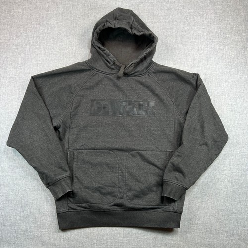 DeWALT Logan Heavy Duty Hoodie Sweatshirt Men L Dark Gray Black Utility ...