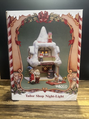 Enesco The North Pole Village Elves Tailor Shop Night Light 614734 RARE ...