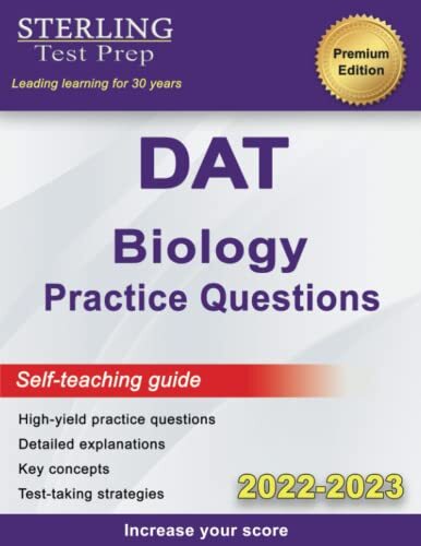 Sterling Test Prep DAT Biology Practice Questions: High Yield DA | eBay