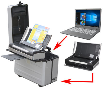 Trolley Pilota PARAT per Notebook Fino 17 " 43cm Supporto HP Officejet ...