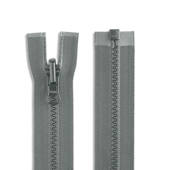 YKK Dark Grey 578 Molded Plastic Reversible Jacket Zipper-50 Pack ...