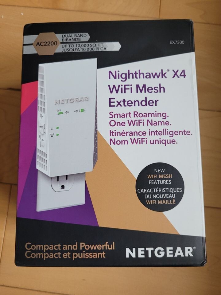 NETGEAR AC2200 Nighthawk Range Extender - EX7300-100CNS for sale online ...