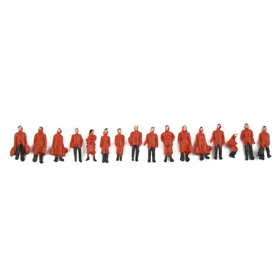 100/200 Pcs 1:87 HO Scale Painted Figures Model People Passengers ...
